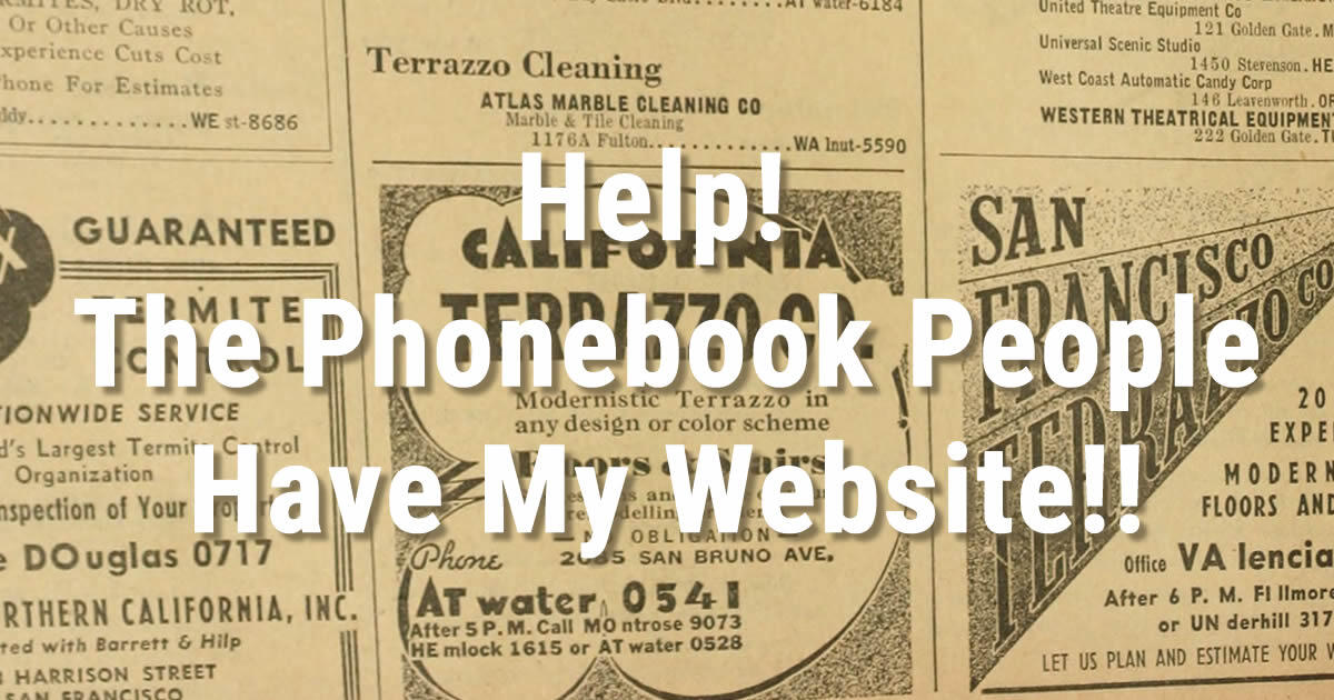 Get Your Website Away From The Phonebook Co.