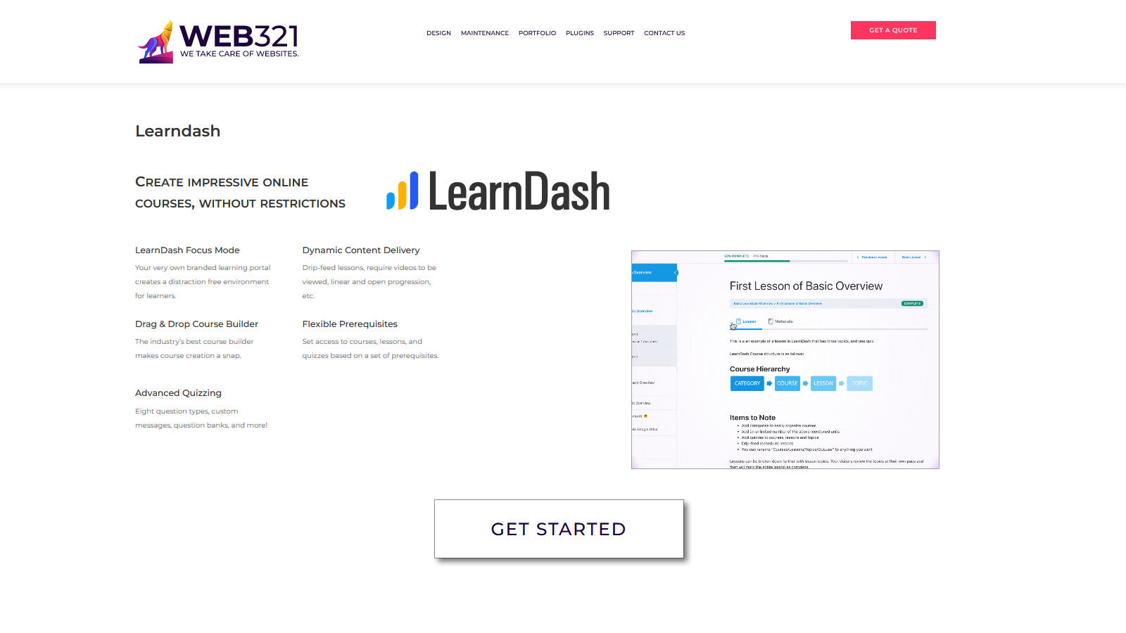 Learndash - Web321: WordPress Support & Web Design